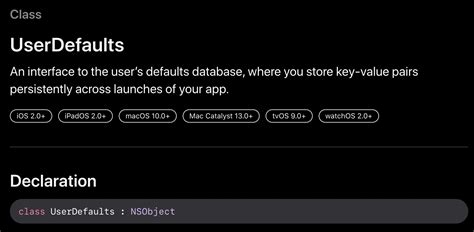 Iosswift Userdefaults