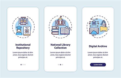 Concepts Of Digital Library Onboarding Displayed On Mobile App Screen Vector Online University