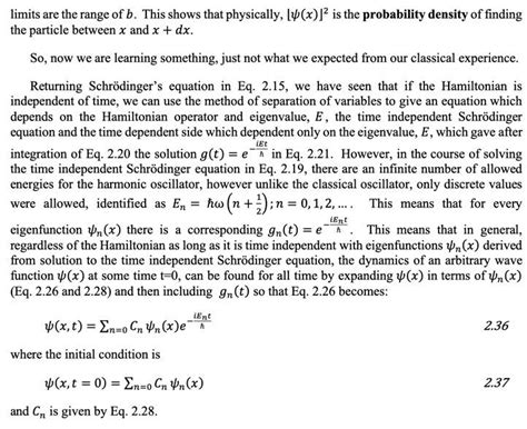 Solved Eq 219 Is An Eigenvalue Equation Where E Is The
