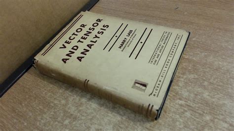Vector And Tensor Analysis Harry Lass Books