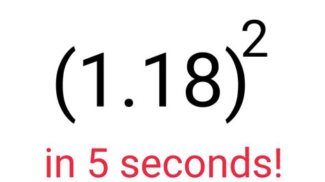 Super Easy Trick To Find Square Of A Decimal Number In Seconds YouTube