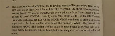 Determine Hdop And Vdop For The Following