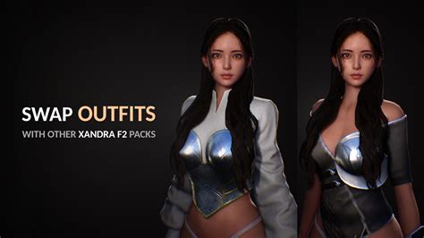 Artstation F2 Nude Girl Satomi Customizable Game Character Game Assets