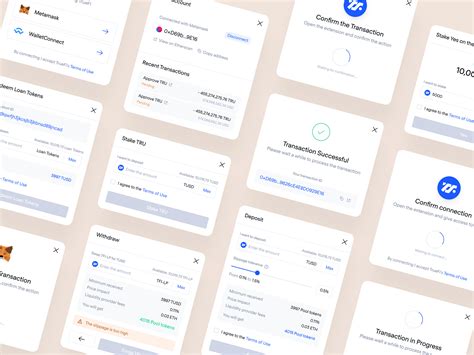 Transactions Modal Windows Wallet Web3 Blockchain Crypto Ui By