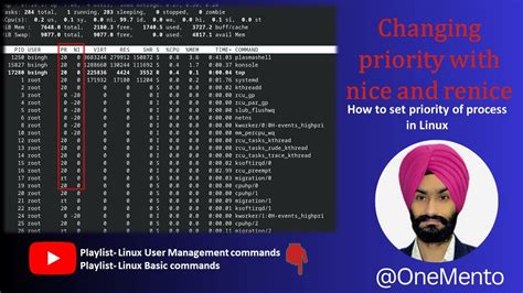 nice and renice command in linux how to modify the priority of linux