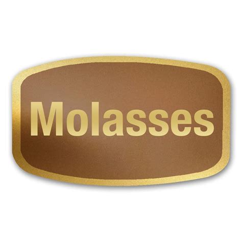 Molasses Cookie Label Gold Foil Bakery Stickers Roll Of 1000
