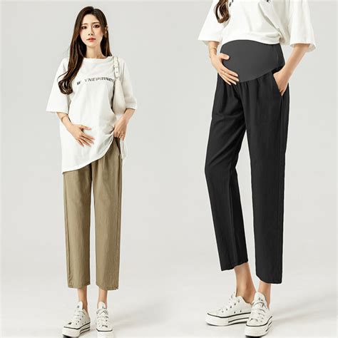 Badu Bg Изчистен панталон с висока талия за бременни жени Badu Bg