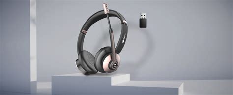 Bluetooth Headset Wireless Headset With Microphone Noise Cancelling On Ear Headphone With USB