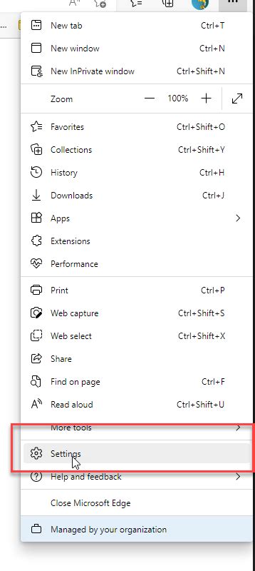 Updating Microsoft Edge Settings For Reports Aashtoware Wiki
