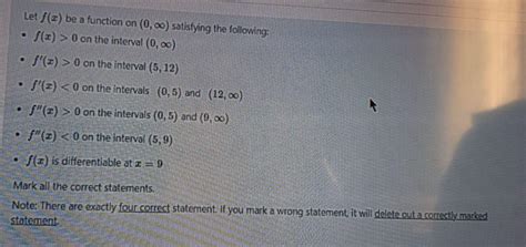 solved let f c be a function on 0 00 satisfying the