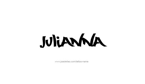 Julianna Name Tattoo Designs