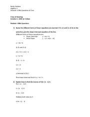 Module One Algebra DBA Questions Module One Algebra DBA Questions Name The Different Forms
