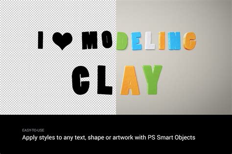 I Modeling Clay Text Effects MasterBundles