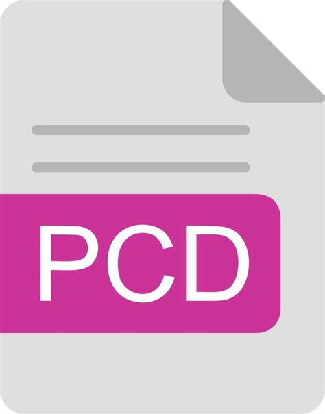 Pcd File Format Flat Icon 43313197 Vector Art At Vecteezy