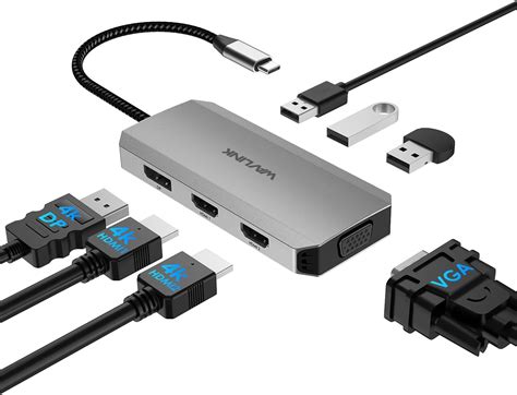 Vention Displaylink Docking Station For Macbook M1 M2 M3 M4 11 In 1 Usb C Docking