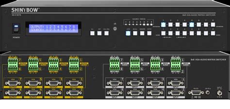 8x8 Vga Audio Matrix Switcher Tb