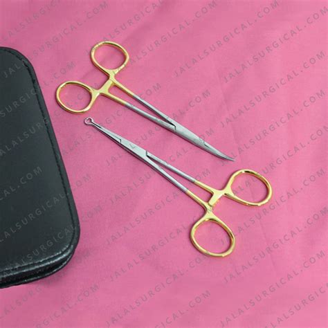 Nsv Kit Set Surgical Vasectomy Forceps With Leather Pouch