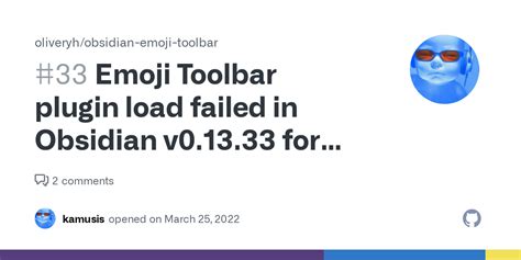 Emoji Toolbar Plugin Load Failed In Obsidian V0 13 33 For Windows