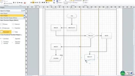 Visio 跨部门流程图教程 腾讯视频