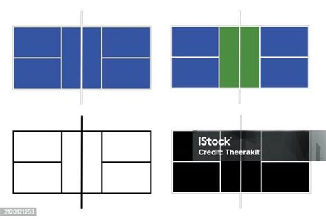 피클볼 코트 아이콘입니다 정확한 비율 기호의 피클볼 코트의 평면도 피클볼 필드 기호입니다 플랫 스타일 Championship에 대한 스톡 벡터 아트 및 기타 이미지 Istock