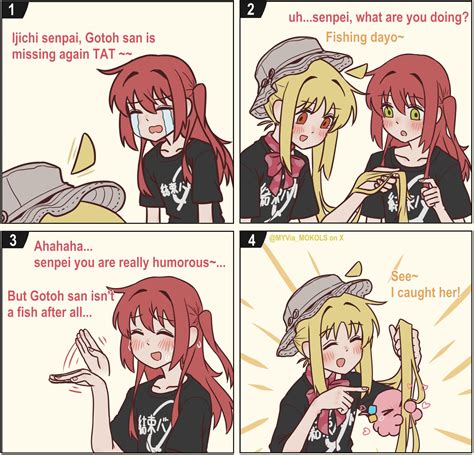 Gotoh Hitori Kita Ikuyo Ijichi Nijika And Gotoh Hitori Bocchi The Rock Drawn By Myvia