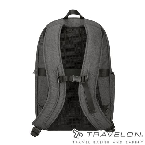 Travelon 【美國防盜包】urban城市後背包 Tl 43501 灰旅遊防盜休閒 Pchome 24h購物