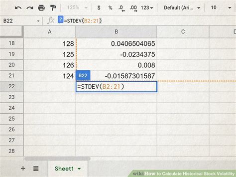How To Calculate Historical Stock Volatility 12 Steps