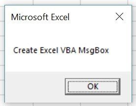 Excel Vba Msgbox Step By Step Guide And Examples