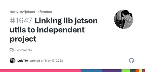Linking Lib Jetson Utils To Independent Project · Issue 1647 · Dusty