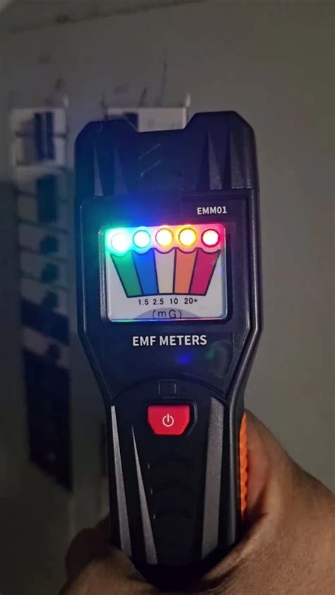 EMF Meter Measuring Em Fields Around Ele Stock Video Pond