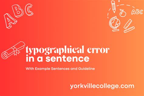 how to use typographical error in a sentence easy examples