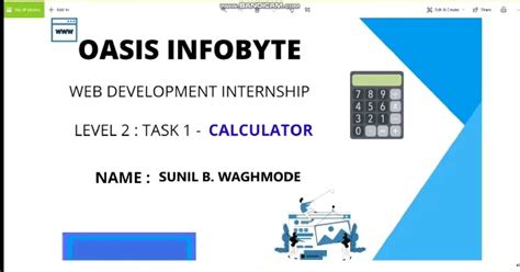 Sunil Waghmode On Linkedin Oasisinfobyte Internship Webdevelopment