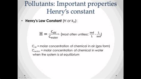 Concept Review Henrys Constant Youtube