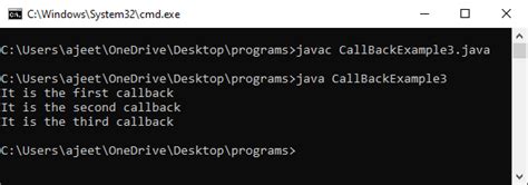 java callback function tpoint tech