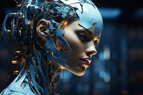 premium ai image techno fashion of the future futuristic technology