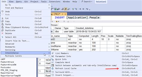 Ssms Tips And Tricks 3 6 Manually Prompting For And Refreshing Intellisense The Bit Bucket