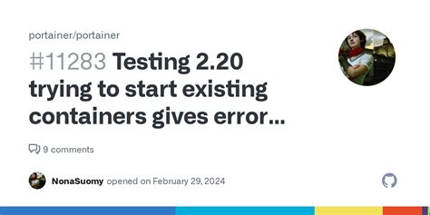 Testing 220 Trying To Start Existing Containers Gives Error Csrf Token