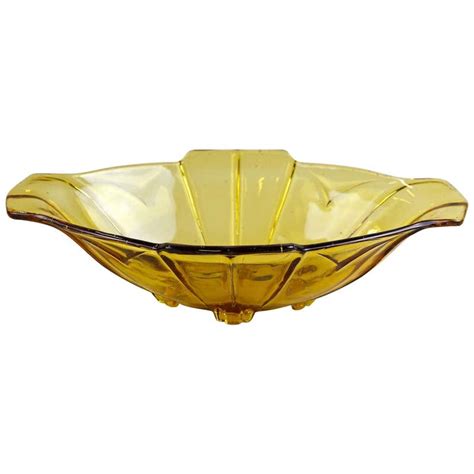 Art Deco Glass Vase Amber Colored Austria Circa 1920 For Sale At 1stdibs Amber Austria 1920
