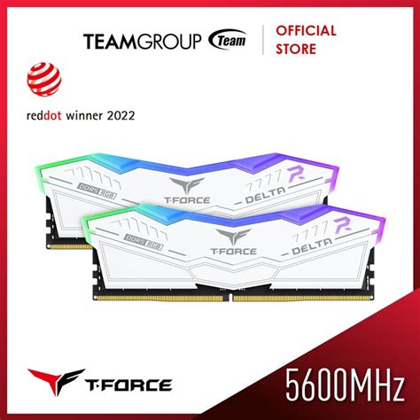 Promo Teamgroup Memory Delta Tforce Rgb 2x16gb Pc 5600mhz Ddr5 White