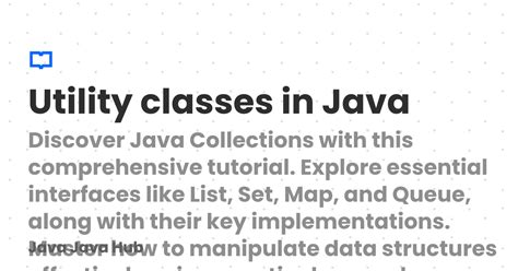 Utility Classes In Java Java Java Hub