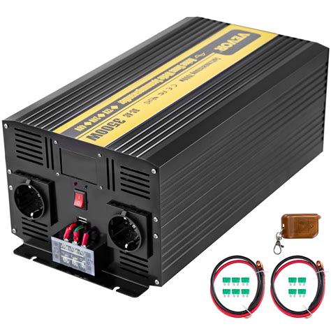 Vevor Zuivere Sinus Omvormer Omvormer V Naar V W Pure Sinus Auto Vevor Nl