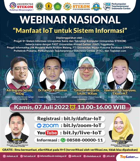 Webinar Nasional Manfaat Iot Untuk Sistem Informasi