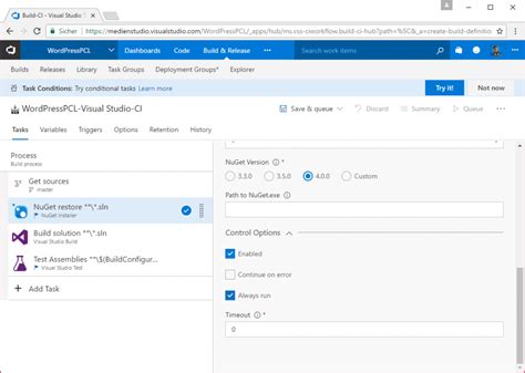 Net Standard Nuget Packages In Vsts Builden And Auf Veröffentlichen
