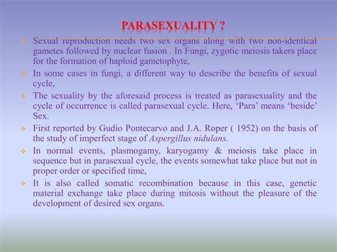 Parasexuality In Fungi Pdf