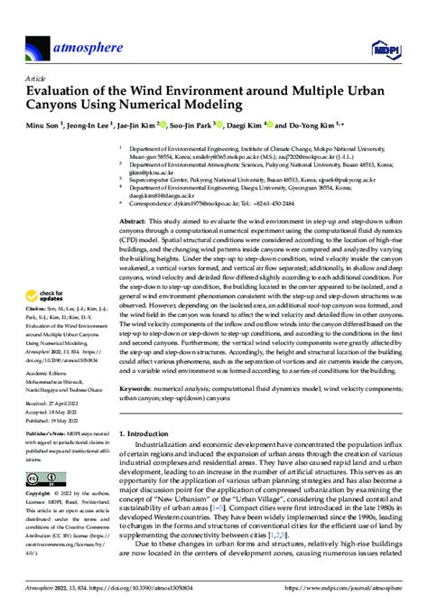 pdf evaluation of the wind environment around multiple urban canyons