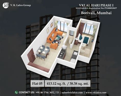 1 Bhk Flat In Borivali V K Lalco Group Best Investments Projects Under Construction