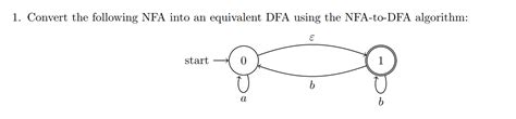 Solved Convert The Following NFA Into An Equivalent DFA Chegg Com