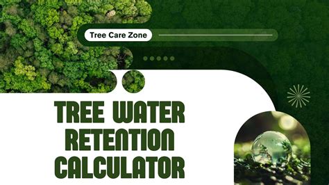 Tree Water Retention Calculator Free Tool And Guide