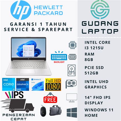 Jual Laptop Murah Hp Intel Core I Ram Gb Gb Ssd Fhd Ips Backlit Windows Shopee