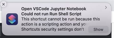 Macos Shortcuts Allow Running Scripts Preference Keeps Turning Off